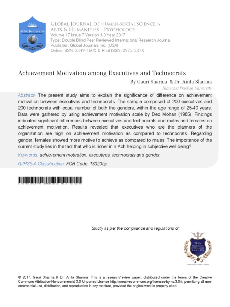 Study of Deo Mohan | PDF | Motivation | Motivational