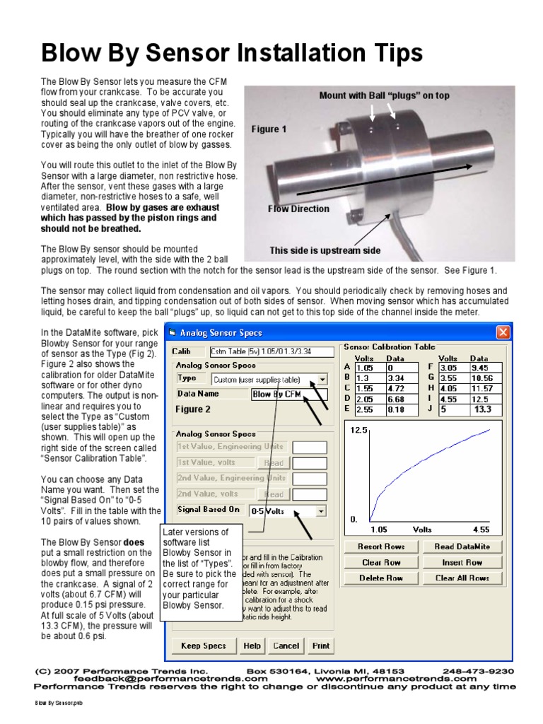 Blow By Sensor Installation Guide | PDF | Rotating Machines | Gas ...