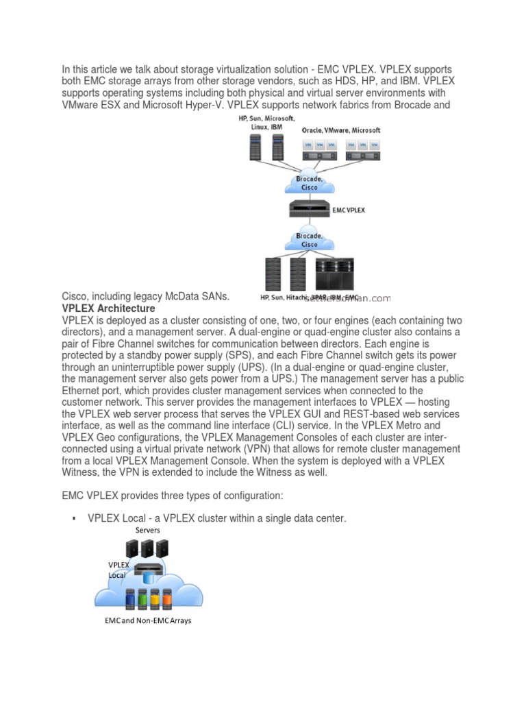 Vplex Architecture | PDF | Cache (Computing) | Computer Cluster