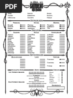 Symbaroum Character Sheet Guide | PDF