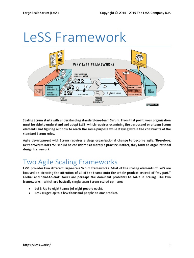 Less Framework: Two Agile Scaling Frameworks | PDF | Scrum (Software ...