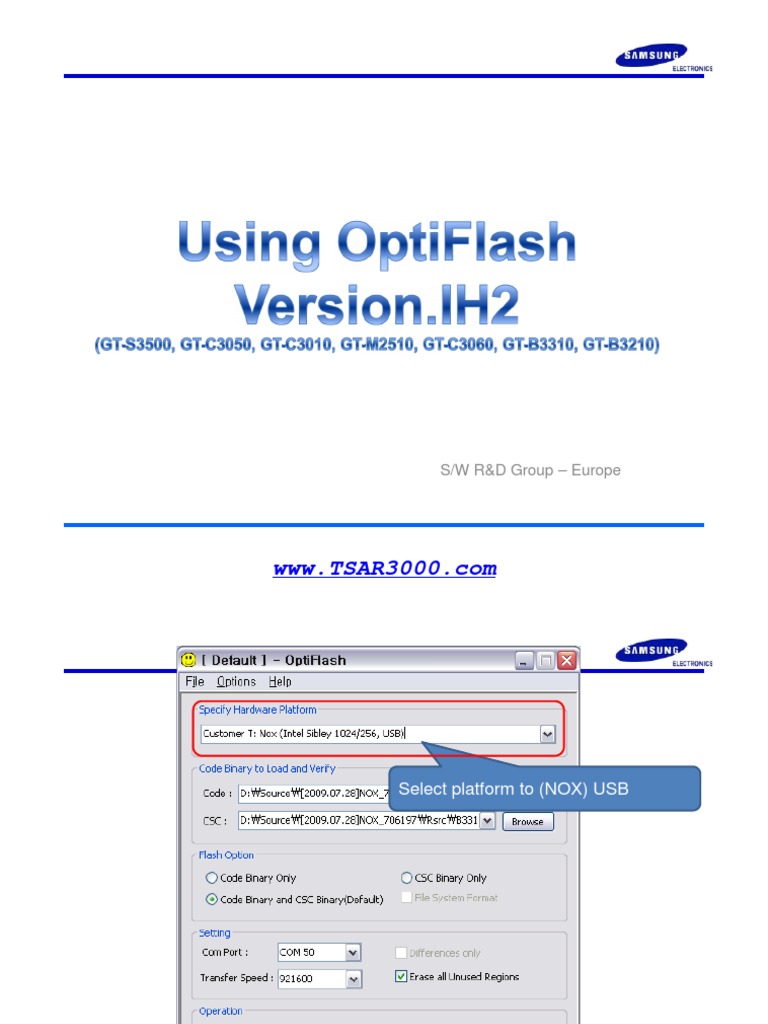 Using OptiFlash IH2 | PDF