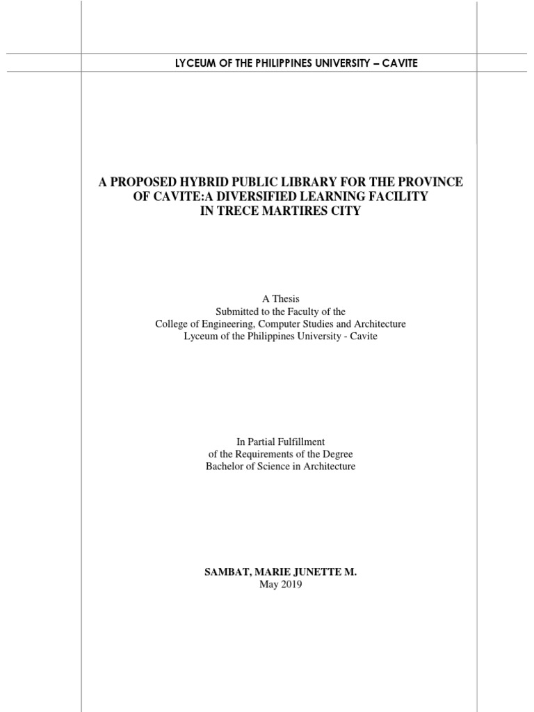 Cavite Public Library | PDF | Digital Library | Libraries