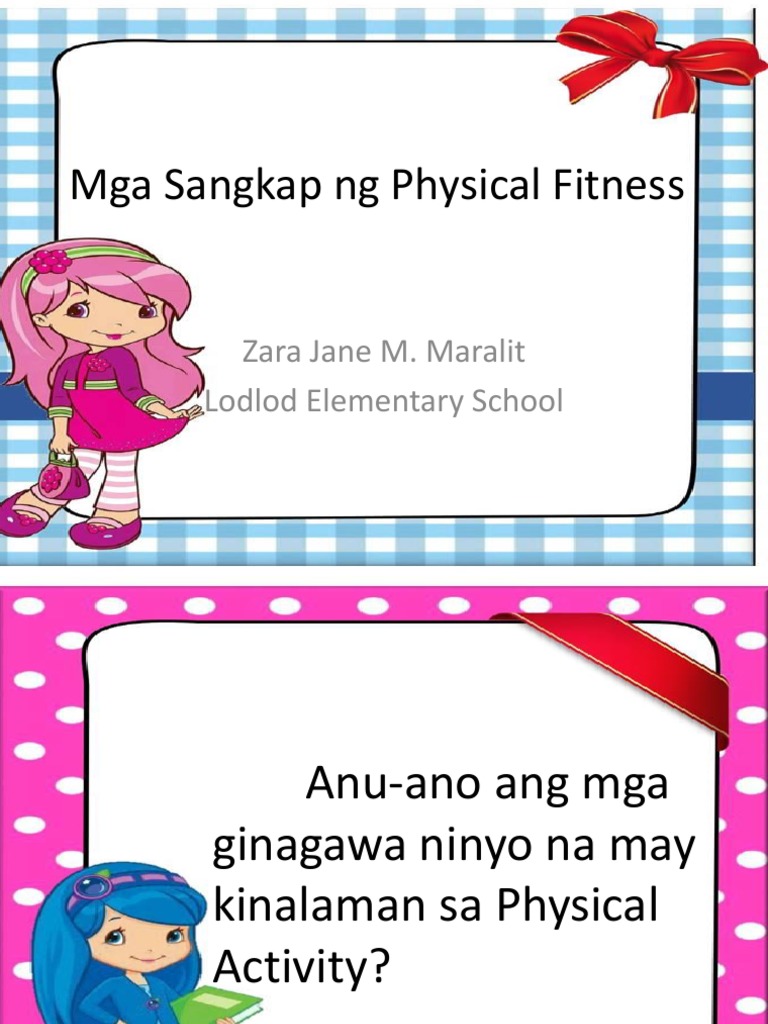 Mga Sangkap NG Physical Fitness Y1a2 | PDF