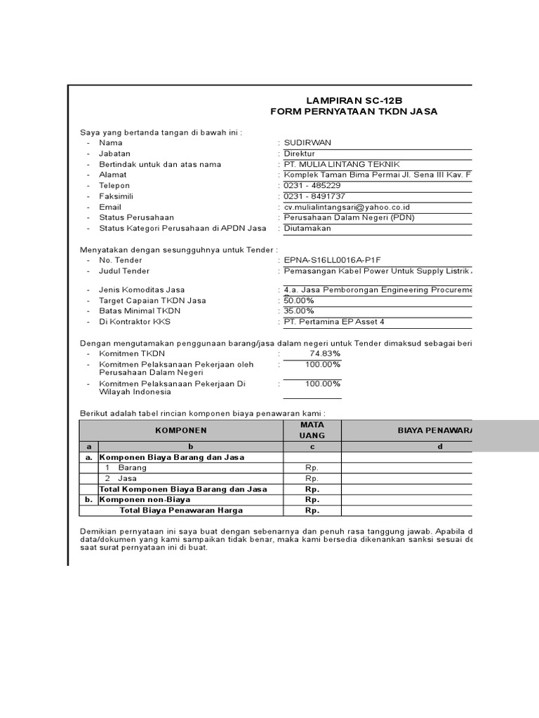 SUPRI. 23.06.2016. Pemasangan Kabel Power Untuk Supply Listrik Area ...
