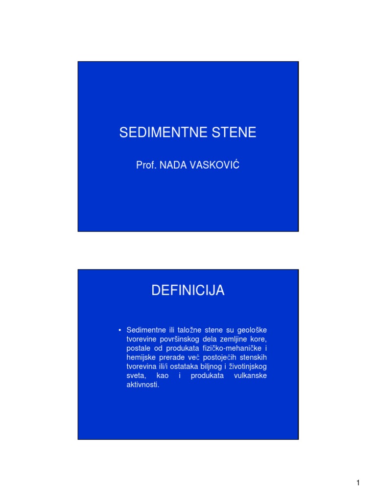 Uvod U Sedimentne Stene | PDF