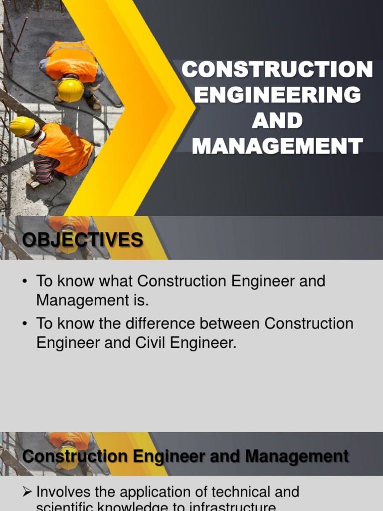 Construction Engineer and Management | PDF | Engineering | Civil ...