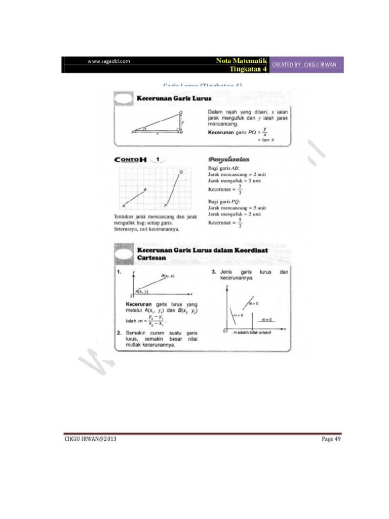 Garis Lurus 1 PDF | PDF
