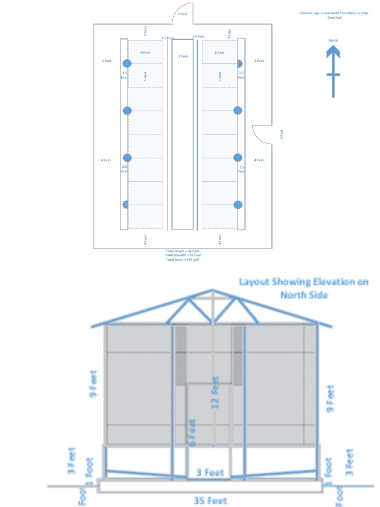 Cowshed Layout and Build Plan | PDF