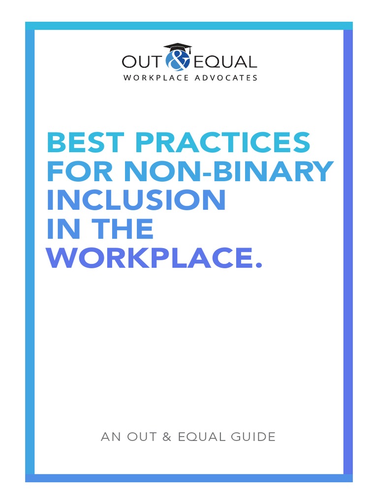 Best Practices for Non-Binary Inclusion | PDF | Gender Identity | Gender