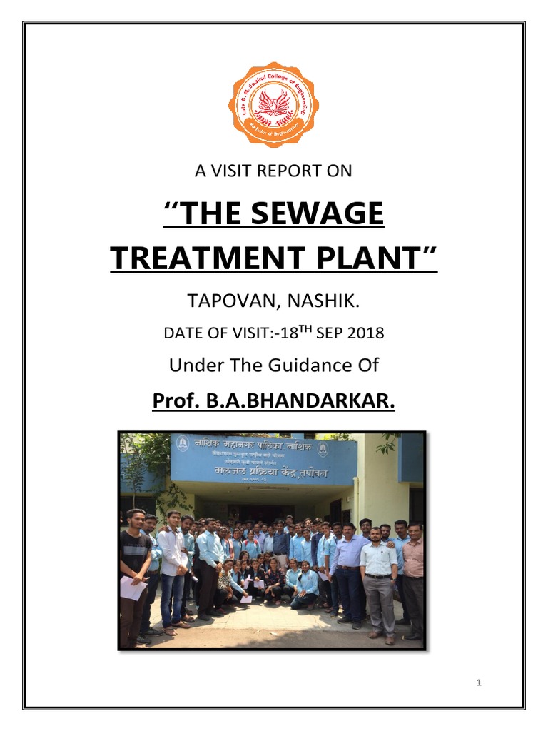 A Visit Report On Sewage Plant | PDF | Sewage Treatment | Anaerobic ...