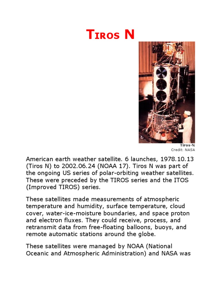 Tiros N | Download Free PDF | Atlas (Rocket Family) | Sm 65 Atlas