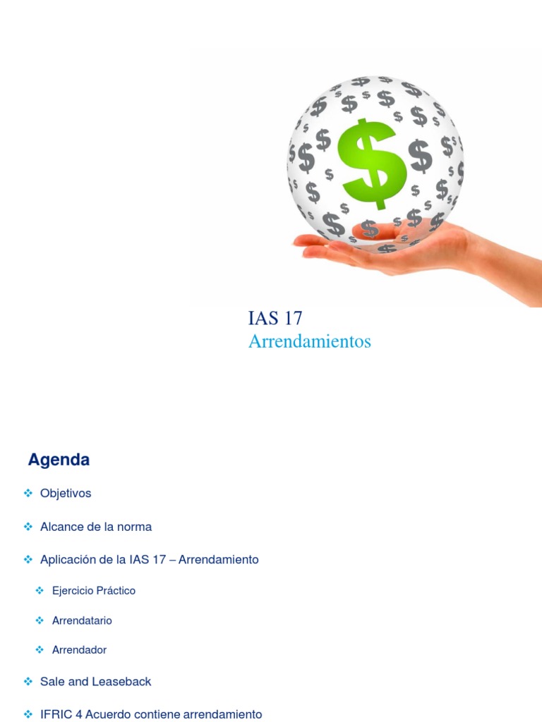 IAS 17 - Arrendamientos | PDF | Depreciación | Arrendamiento