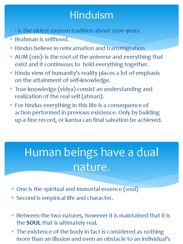 Hinduism Powerpoint | PDF | Moksha | Ātman (Hinduism)