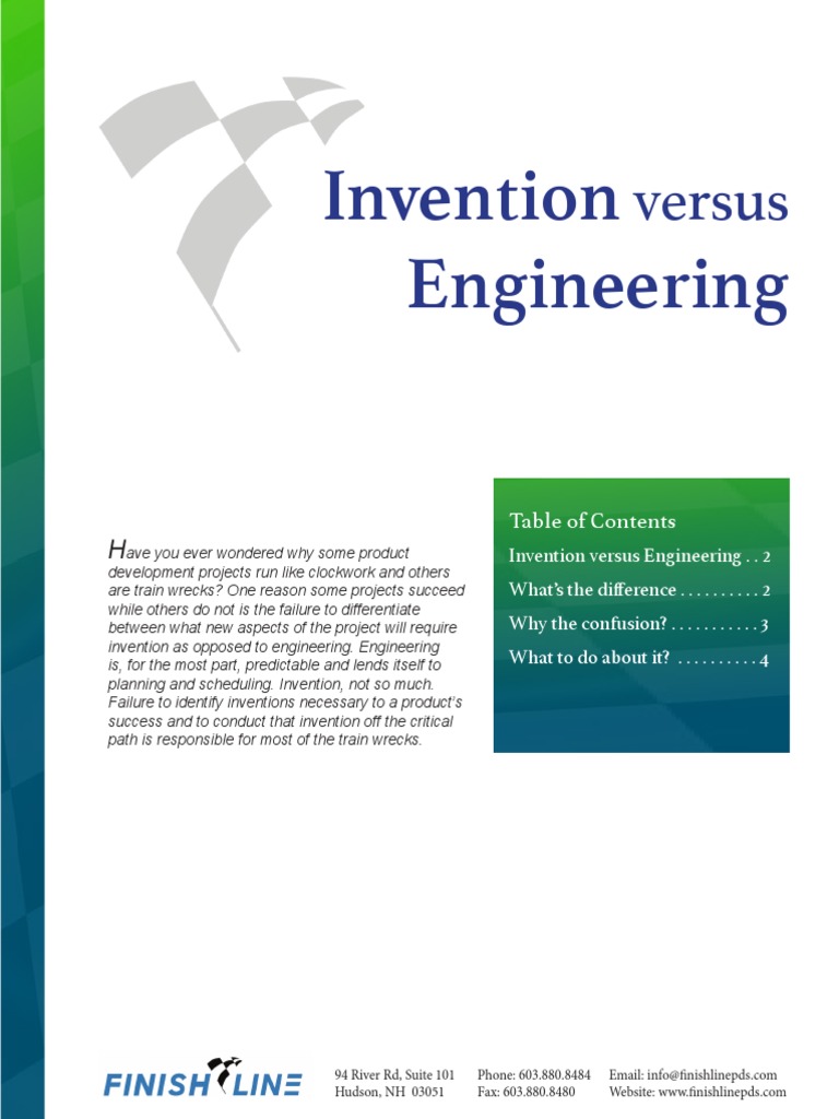 Distinguishing Invention from Engineering | PDF | New Product ...