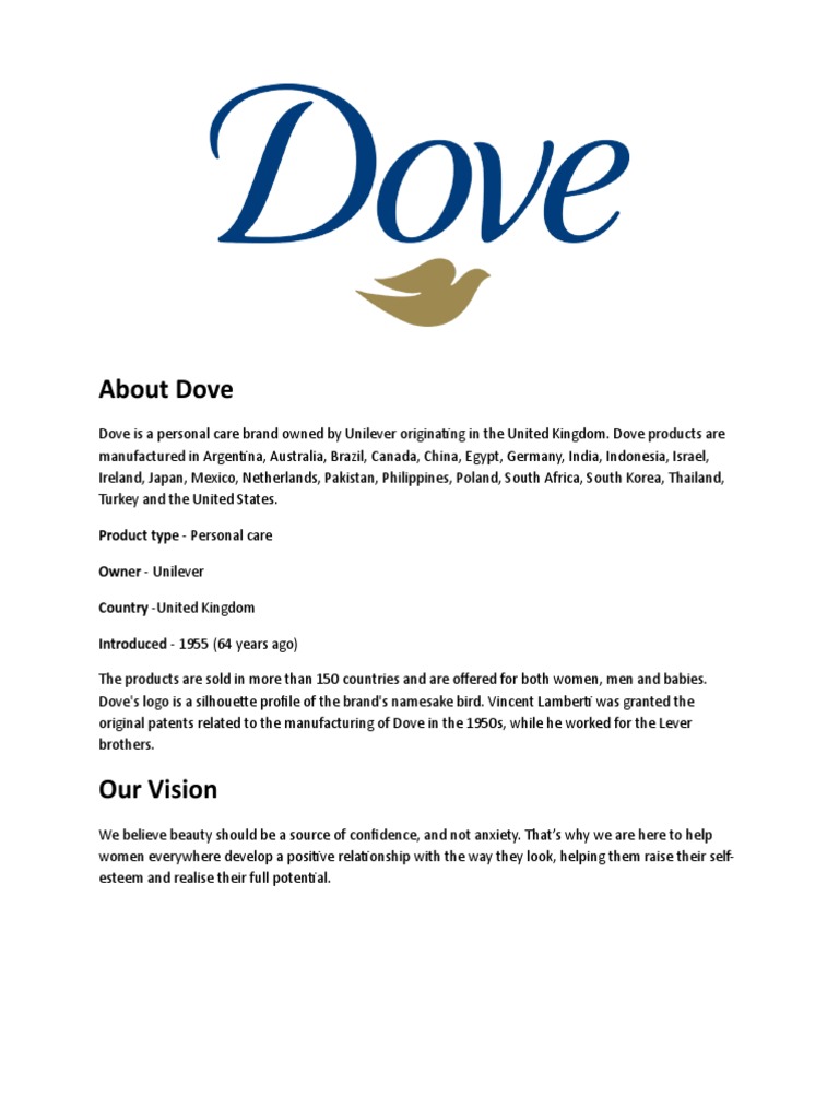 Dove Infographics | PDF | Marketing | Business Economics
