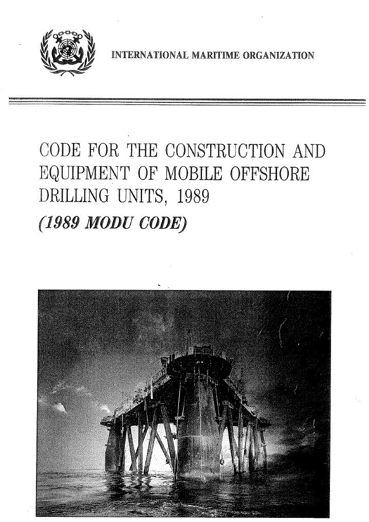 MODU Code 1989 English | PDF | Computers