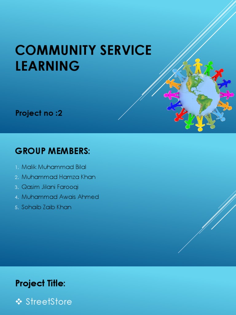 Community Service Learning: Project No:2 | PDF