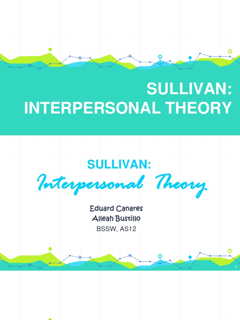 Sullivan Interpersonal Theory | PDF | Interpersonal Relationships | Anxiety
