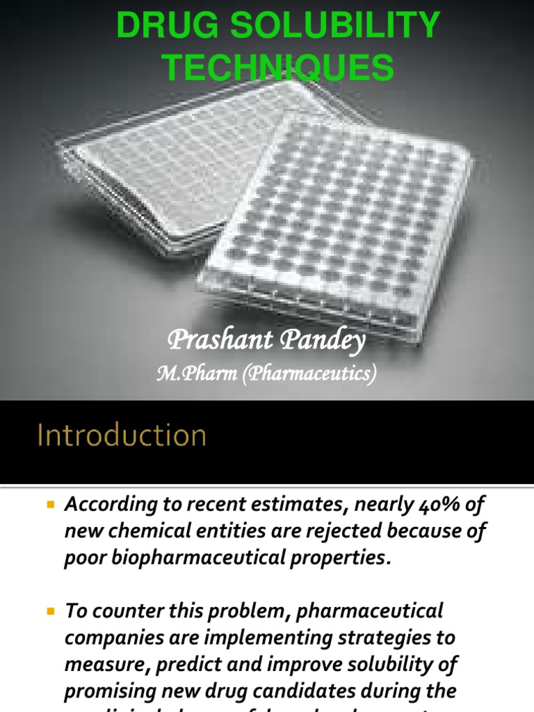 Solubility Tech | PDF | Solubility | Solution