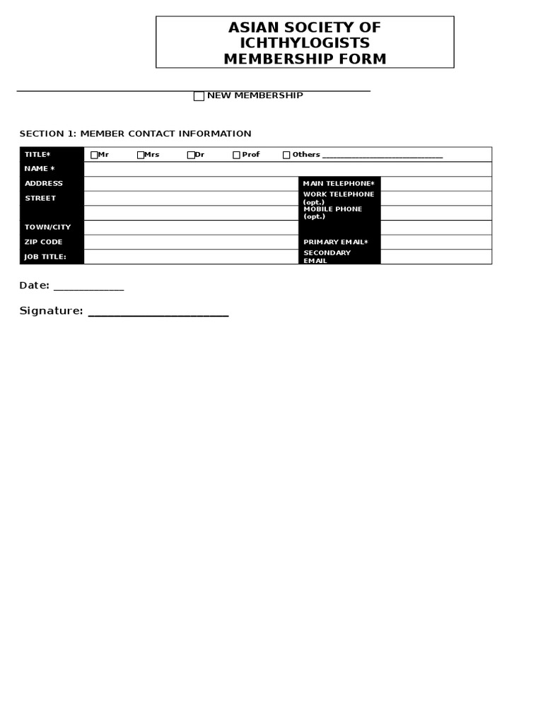 ASI-membership Form | PDF