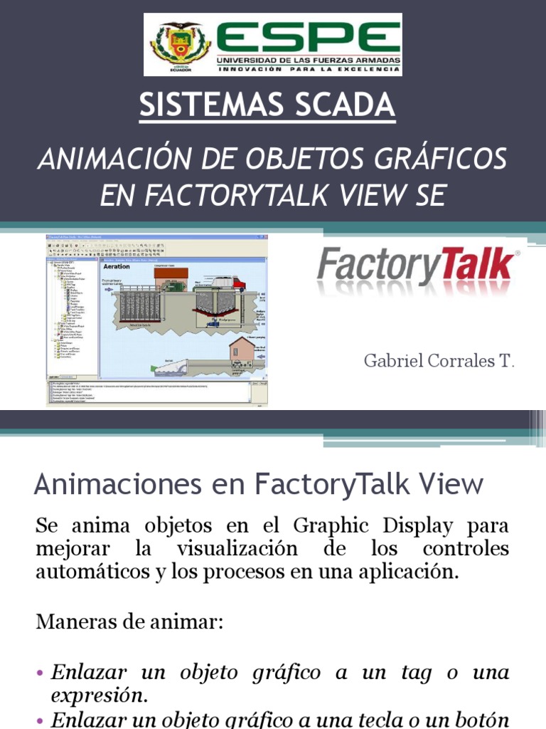 Animacion de Objetos Graficos en Factorytalk View Se | PDF | Scada ...