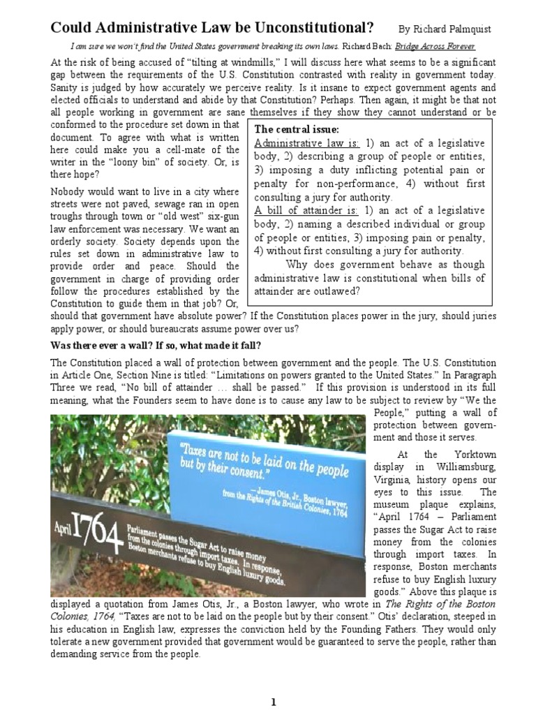Bills of Attainder - What You Should Know | PDF | United States ...
