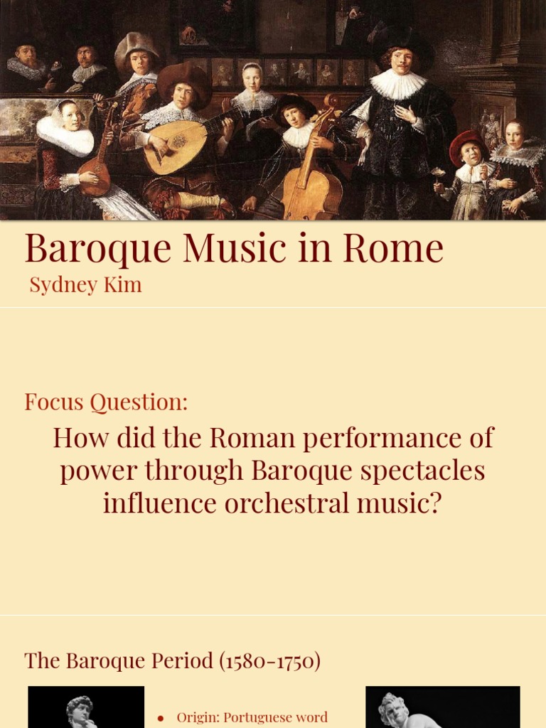 Baroque Music's Influence in Rome | PDF | Art