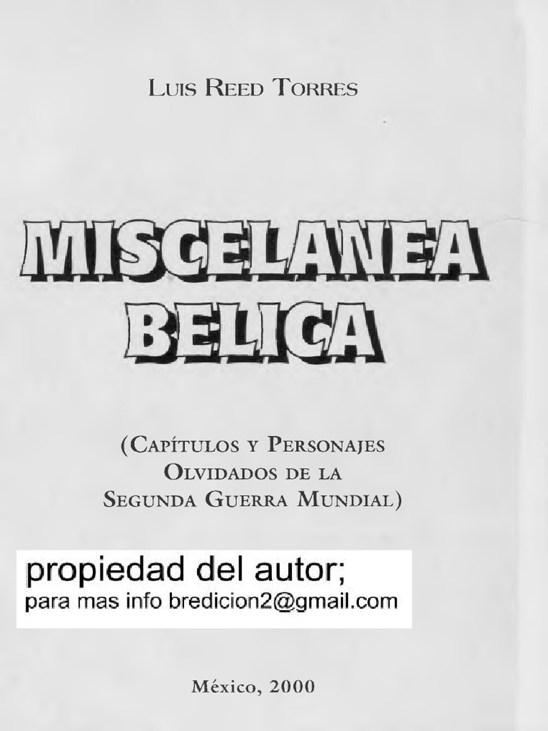 Miscelanea Belica PDF | PDF