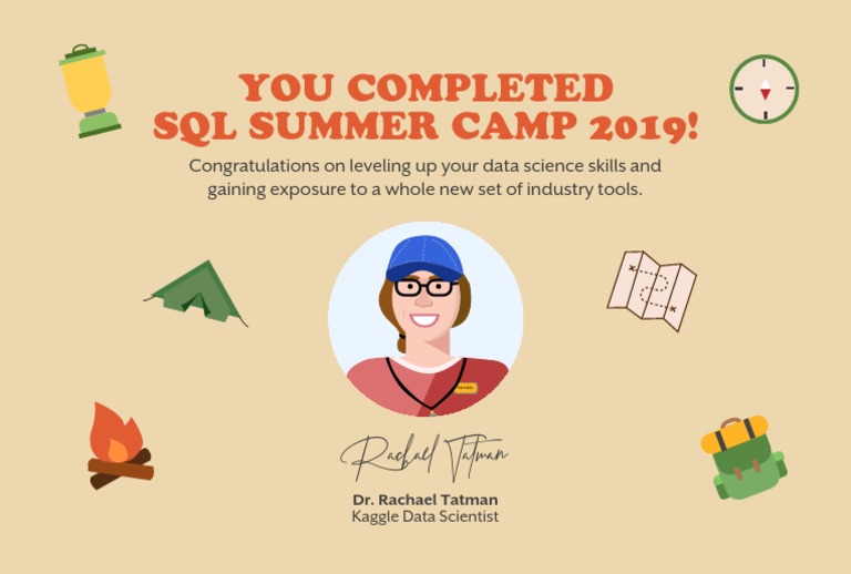 SQL Summer Camp Certificate | PDF