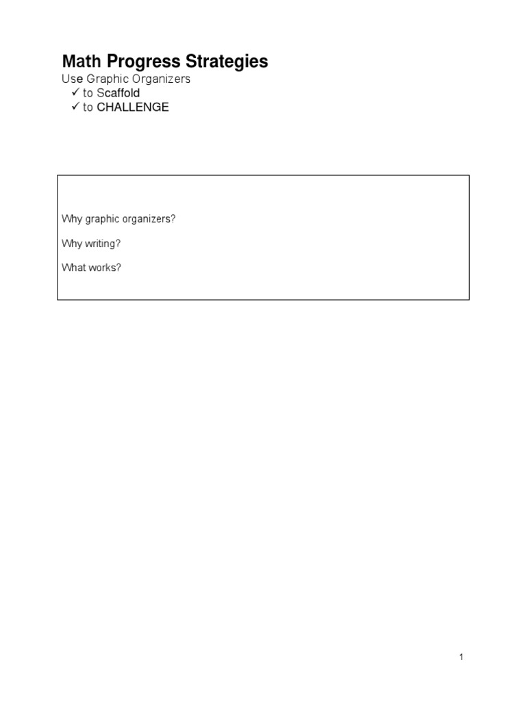 Effective Math Graphic Organizers | PDF | Ratio | Fraction (Mathematics)