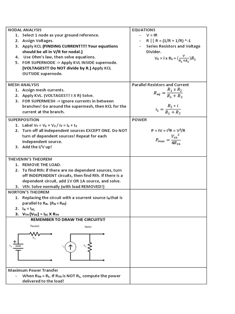 Nodal Analysis | PDF | Analog Circuits | Physics