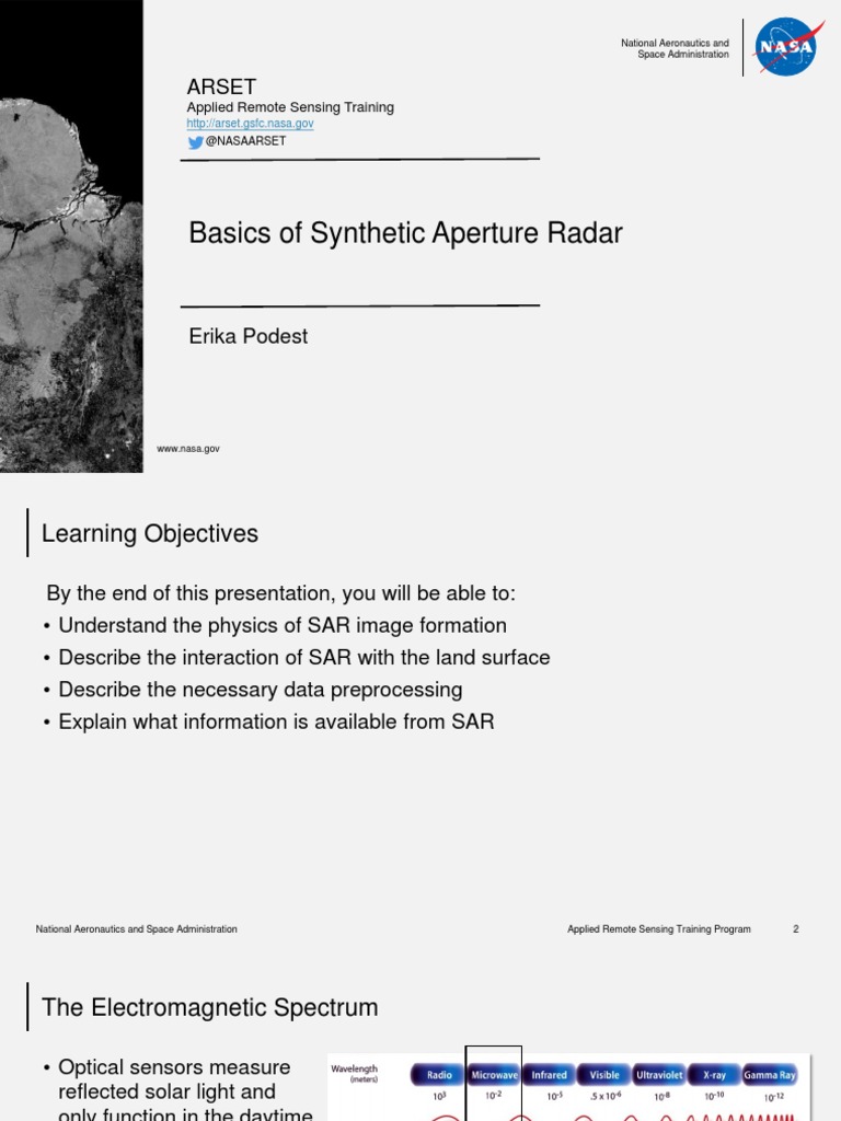 Session1 SAR English | PDF | Remote Sensing | Radar