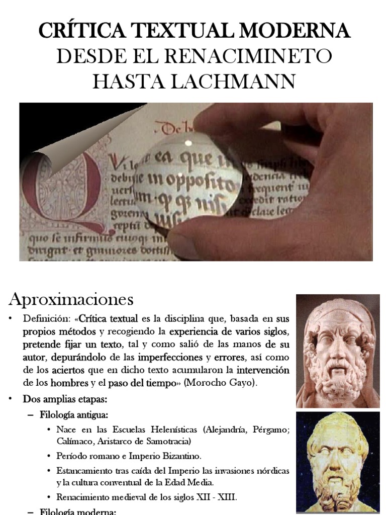 Crítica Textual Moderna | PDF | Crítica textual | Filología
