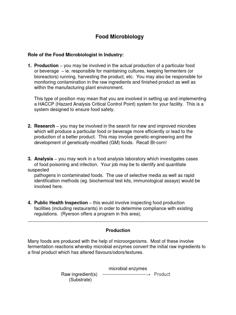 Food Microbio | PDF | Medical Specialties | Food And Drink