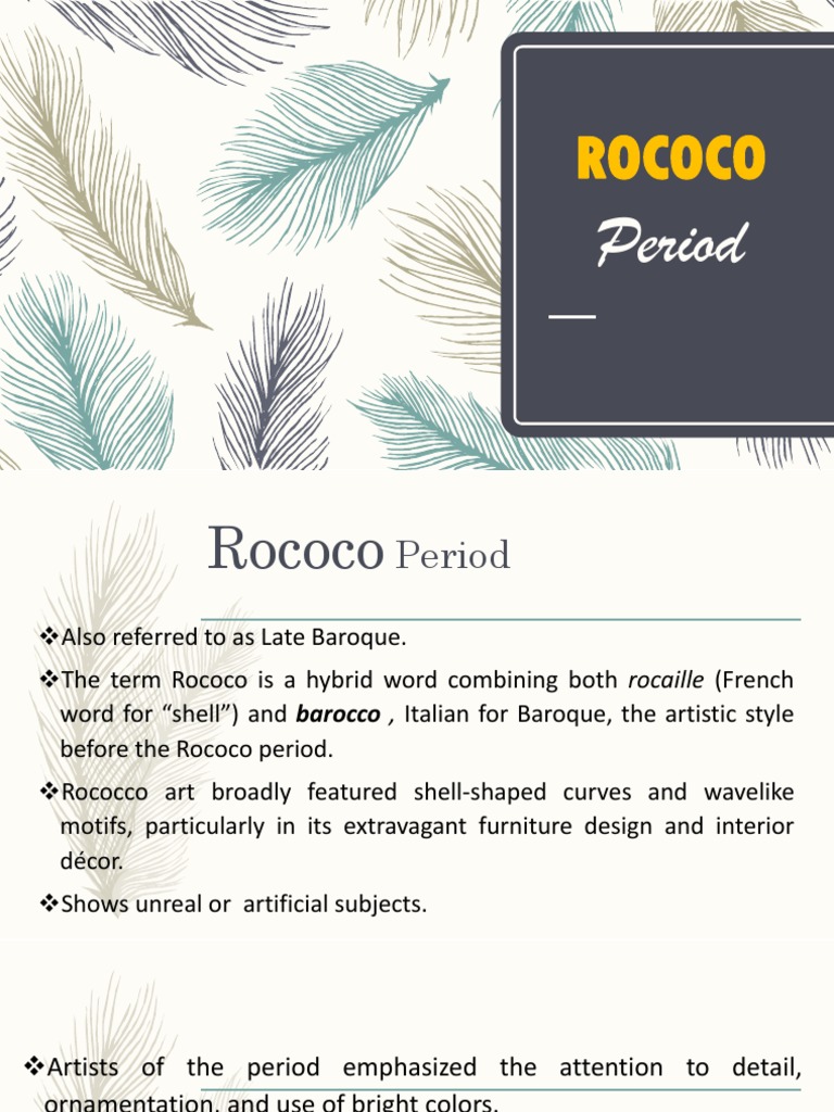 Overview of the Rococo Period | PDF | Social Science | Art