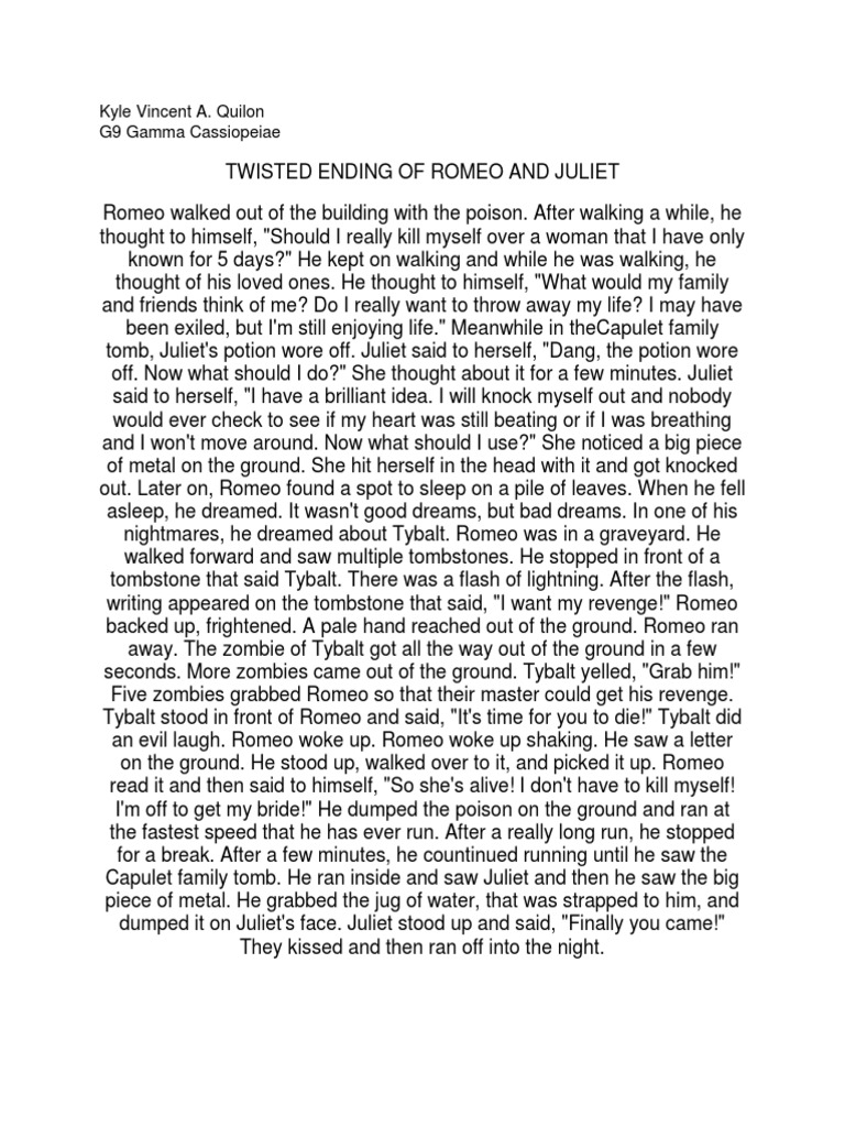 Romeo and Juliet | PDF | Characters In Romeo And Juliet