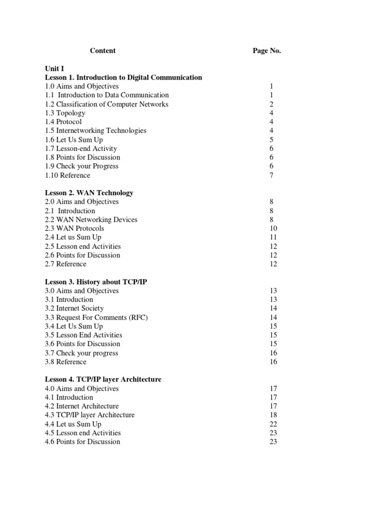 Introduction to Digital Communication and Networking Protocols | PDF ...