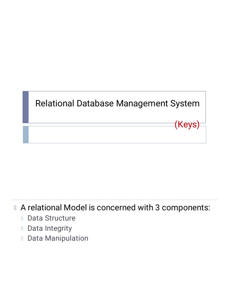 5 Keys | PDF | Relational Model | Relational Database