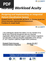 Patient Acuity Tool On A Medical. | PDF | Nursing | Health Care
