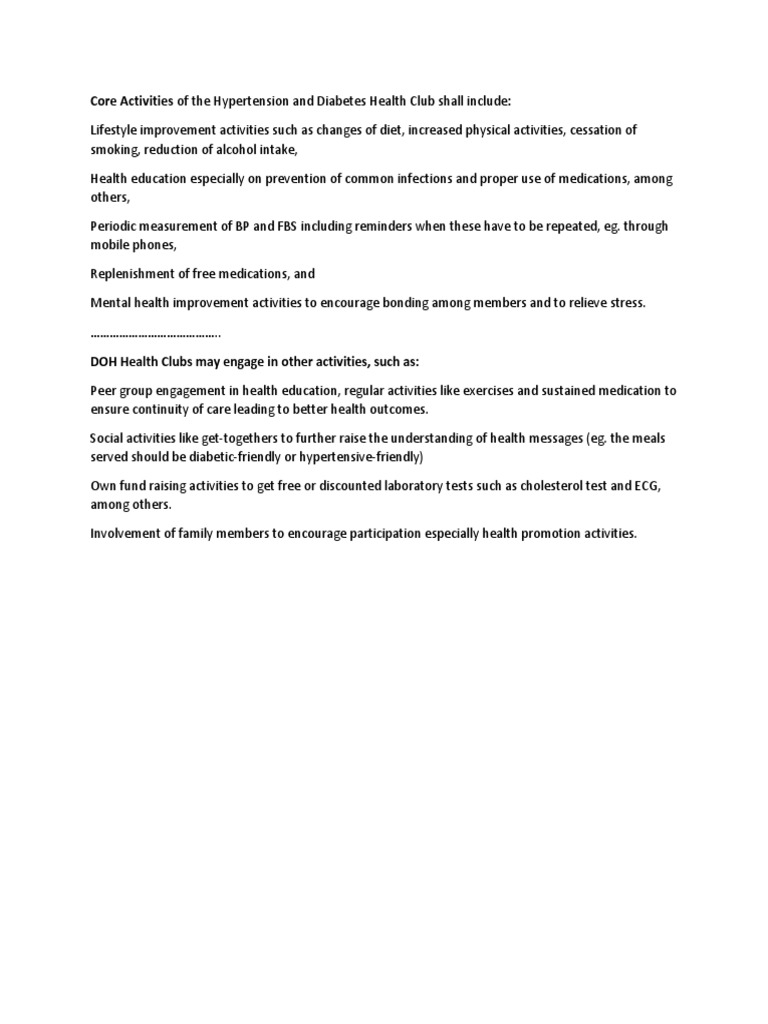 For HPN and DM Club | PDF