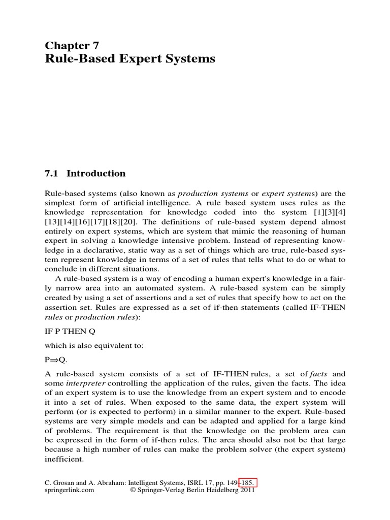 Rule Based Expert System | PDF | Knowledge Representation And Reasoning | Expert