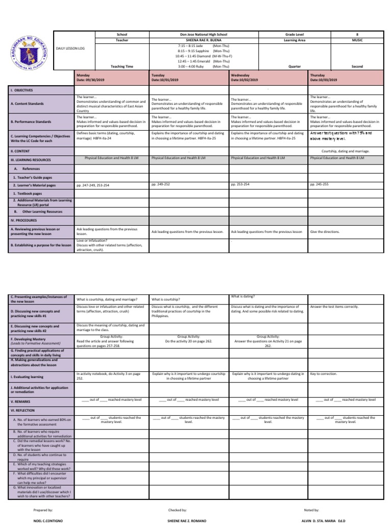 Answer Test Questions With 75% and Above Mastery Level | PDF | Learning ...