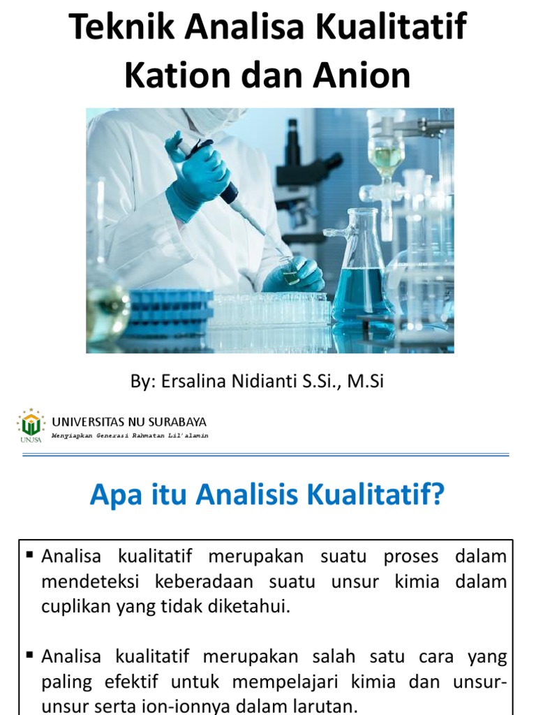 Analisis Kualitatif (Analisis Kation - Anion) | PDF