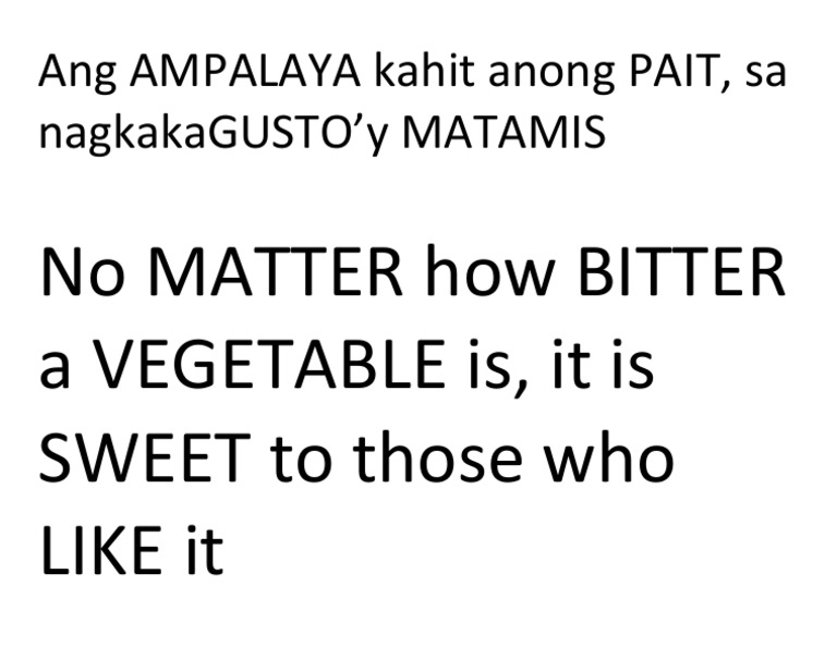 Ang AMPALAYA Kahit Anong PAIT | PDF