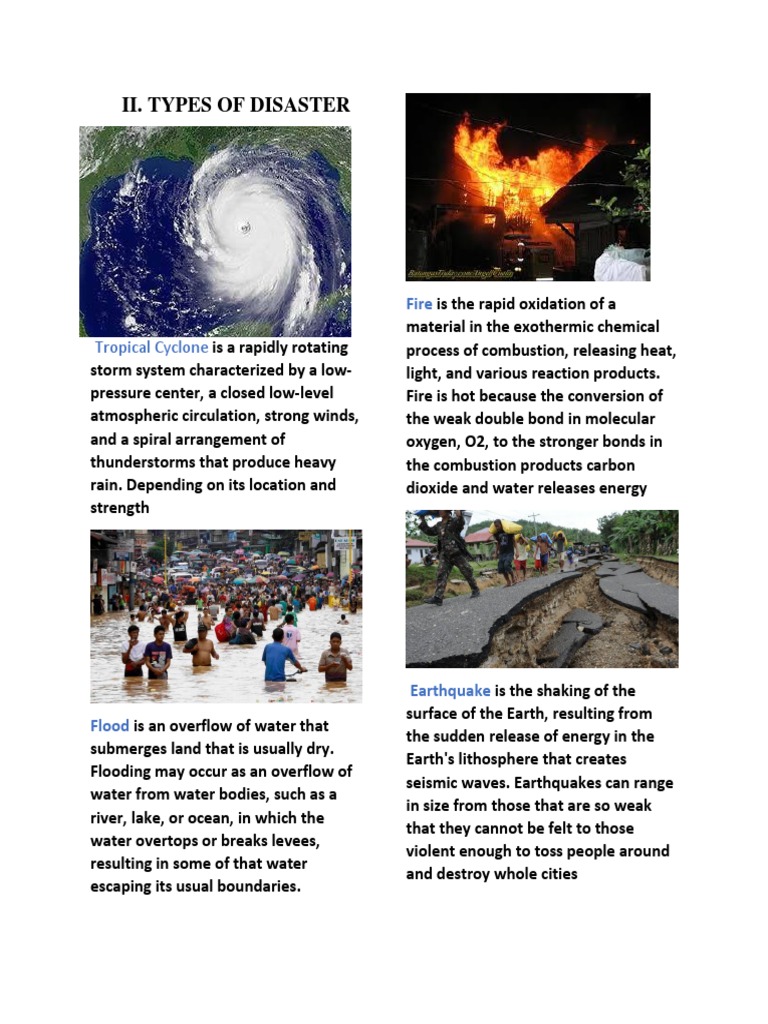 Types of Disaster | PDF