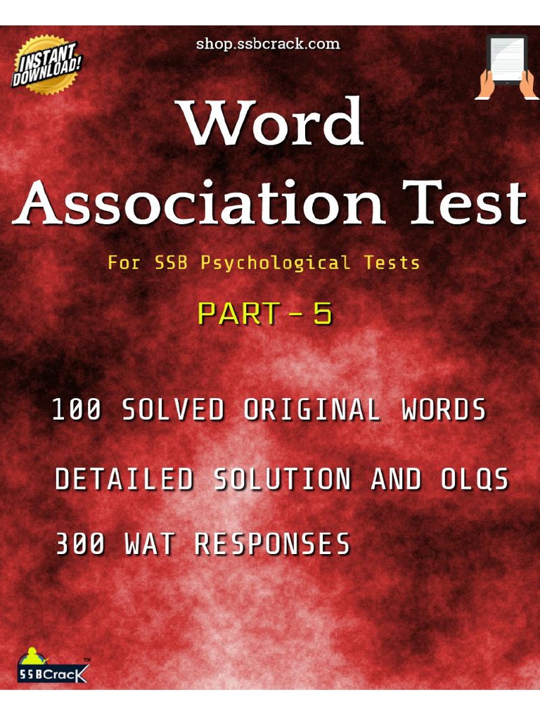 Word Association Test WAT Part 5 Ebook SSBCrack | PDF | Literacy ...