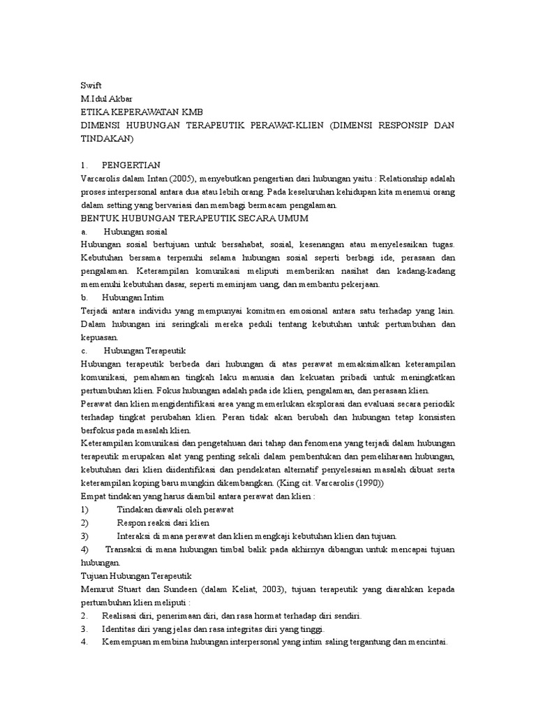 Dimensi Respon | PDF | Pengembangan Diri