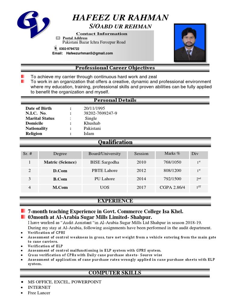 Lahore CV | PDF | Business