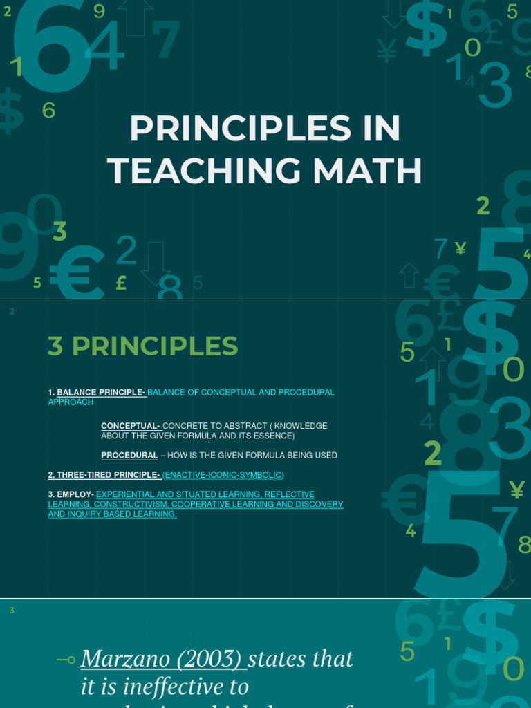Principle in Teaching Math | PDF | Constructivism (Philosophy Of ...